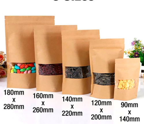 Saco Kraft Visor Stand Up Pouch Amostras | Mercado Livre Saco Kraft Visor Stand Up Pouch Amostras | Mercado Livre