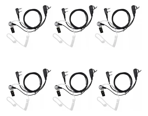 Kit 6 Fone Silicone Radio Para Baofeng Ht Uv6 Uv5r 777s Ofer ...