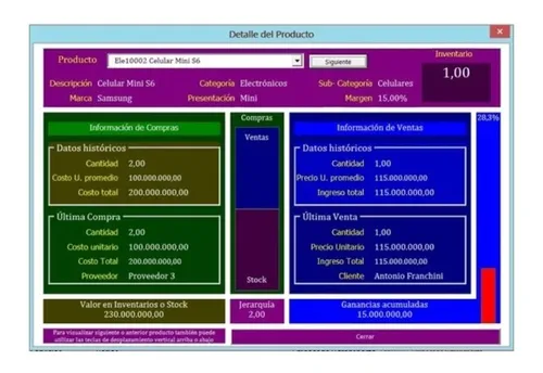 Sistema Administrativo Compras Ventas Inventarios En Excel en venta en ... Sistema Administrativo Compras Ventas Inventarios En Excel en venta en ...