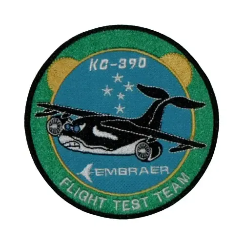 Patch Bordado Embraer Kc-390 Flight Test Team Ensaios Em Voo | MercadoLivre