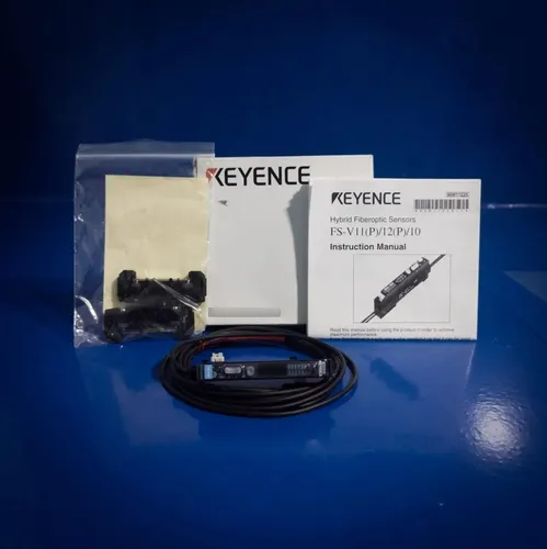 Keyence Fs V12 Fibra Óptica Sensor Amplificador Con Cable