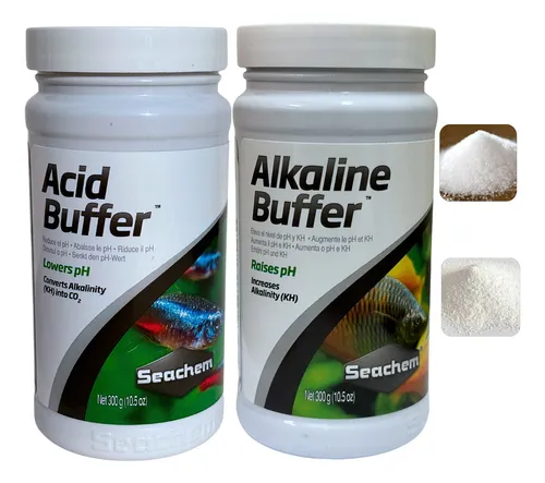 Regulador Ph Seachem Acid Buffer + Alkaline Buffer 300g | Frete grátis