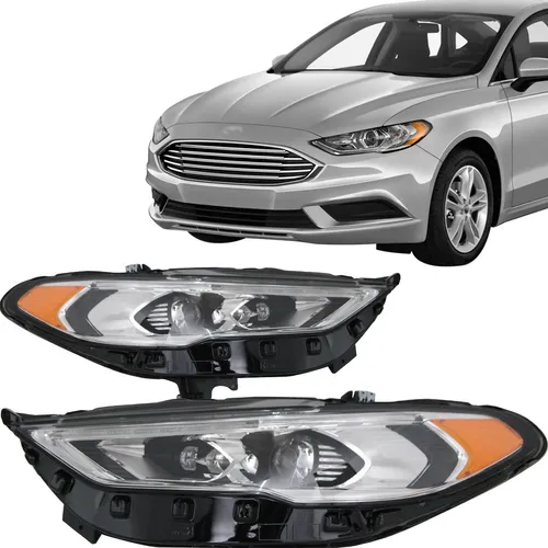 Farol Fusion Titanium 2017 2018 2019 Com Projetor Duplo Led ...