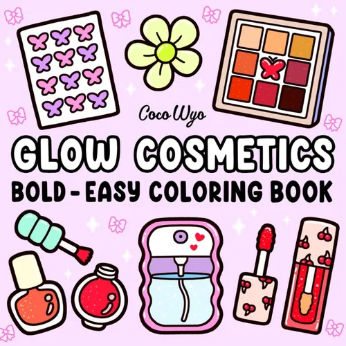 Libro Para Colorear Glow Cosmetics Bold And Easy Para Adultos Meses Sin Interés