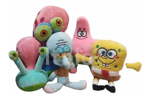 Bob Esponja Patricio Calamardo Planton Gary De Peluche Kit5 Envío Gratis