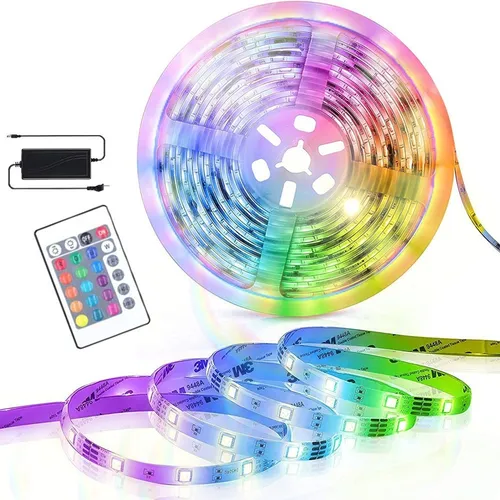Tira Led Rgb 5050 Exterior O Interior Smd 5 Metros 60 Leds Por Metro