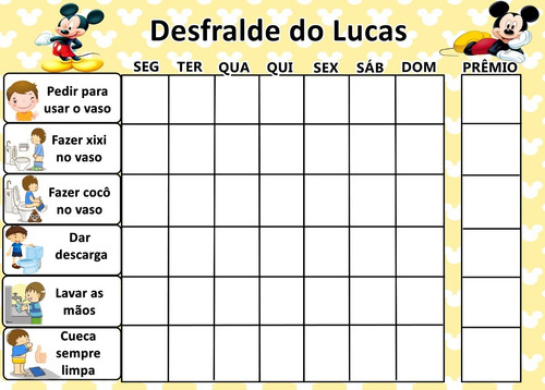 Quadro De Incentivo Infantil Desfralde Parcelamento Sem Juros