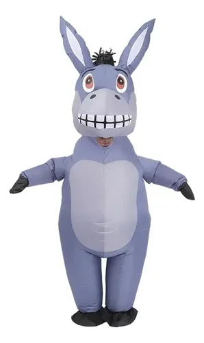 Disfraz Botarga Inflable De Burrito Sabanero Burro De Shrek Unisex ...