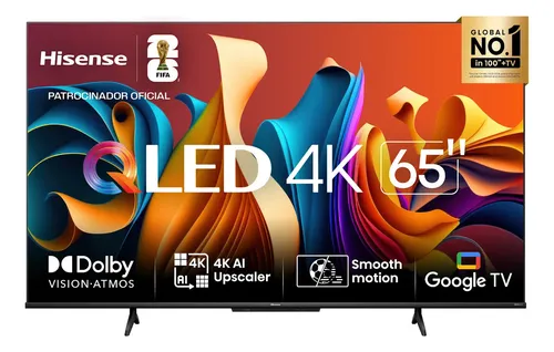 Hisense Smart TV UHD 4K QLED 65" Polegadas 65Q6N Google TV com HDR10 ...