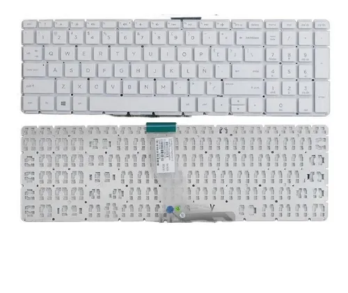 Teclado Hp Blanco 15 Bs Bw Cc Cd Ck Bc Au Sin Marco Meses Sin Interés
