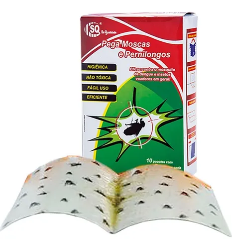 80 Placas Adhesivas Atrapa Moscas Mosquitos Insecticida | MercadoLibre