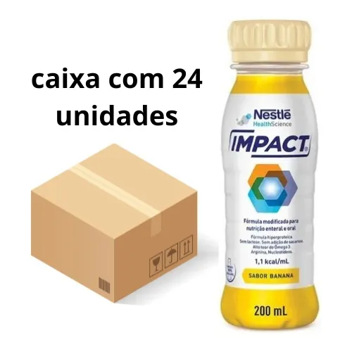 Impact Nestle - Kit C/24 Frascos 200ml (escolha O Sabor) | Frete grátis Impact Nestle - Kit C/24 Frascos 200ml (escolha O Sabor) | Frete grátis