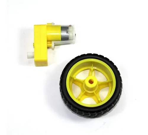 Rueda De Plástico Con Motor Cd Y Motorreductor En L, Arduino en venta ... Rueda De Plástico Con Motor Cd Y Motorreductor En L, Arduino en venta ...