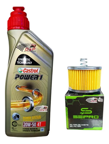 Kit Mantencion Yamaha Fz16 Aceite Castrol 20w50 | Cuotas sin interés