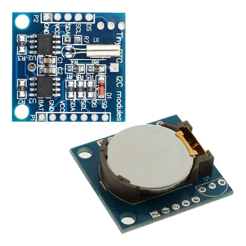 Módulo Relógio Rtc Ds1307 E At24c32 Com Bateria Arduino Pic Módulo Relógio Rtc Ds1307 E At24c32 Com Bateria Arduino Pic
