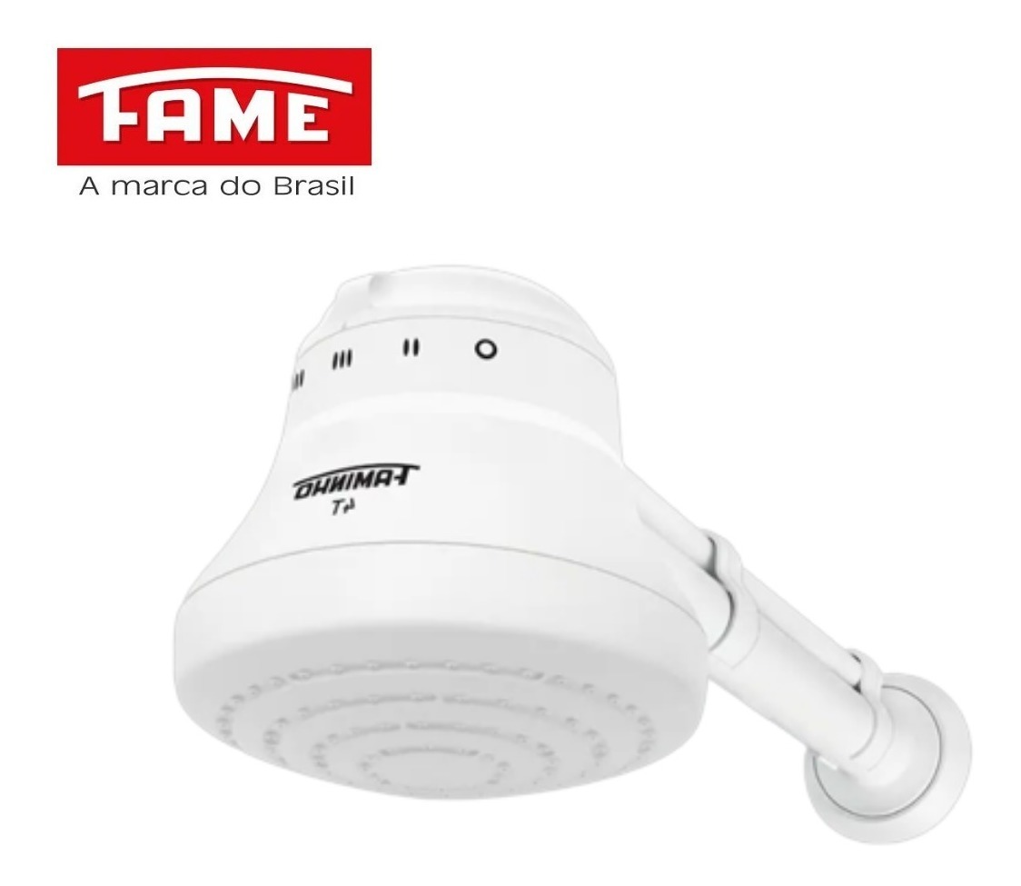 Ducha Faminho 4t 127v 5400w Com Cano 30cm Fame Parcelamento Sem Juros