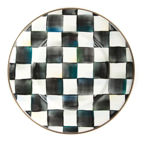 Mackenzie-childs Plato Para Ensalada Y Postre Courtly Check, | Envío gratis