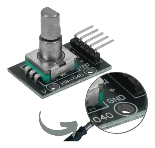 Modulo Encoder Rotativo Rotary Decoder Sensor Arduino Ky 040 Parcelamento Sem Juros
