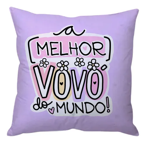 Almofada Presente A Melhor Vovó Do Mundo | Parcelamento sem juros Almofada Presente A Melhor Vovó Do Mundo | Parcelamento sem juros