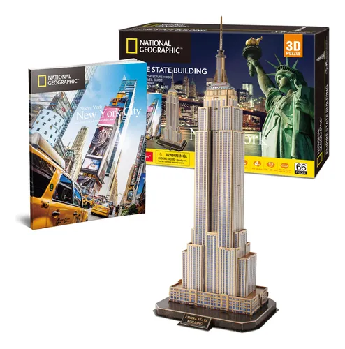 Rompecabezas 3d Nat Geo Empire State Cubicfun Rompecabezas 3d Nat Geo Empire State Cubicfun