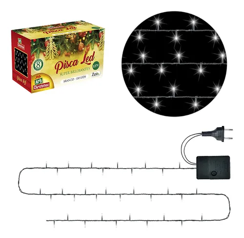 Pisca Pisca 100 Leds Branco Brilhante 127v - Fio Verde | MercadoLivre Pisca Pisca 100 Leds Branco Brilhante 127v - Fio Verde | MercadoLivre