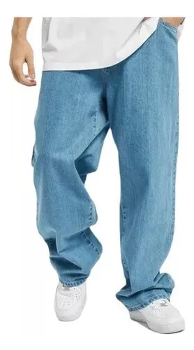 Calça Jeans Reta Balão Moda Masculina Larga Skate Mercadolivre