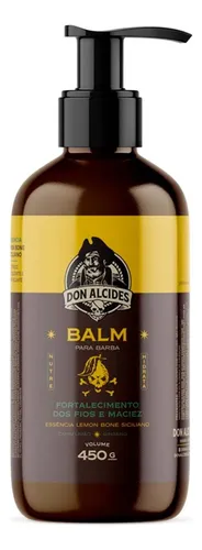 Balm Para Barba Lemon Bone Hidratante 450g Don Alcides | MercadoLivre