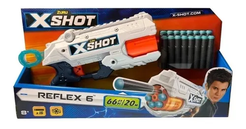 Pistola Lanza Dardos X-shot Revolver Excel Reflex Tk-6 en venta en ...