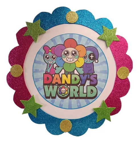 Piñata Genérica Dandy's World 30cm Colorido Amarillo, Azul, Rojo, Verde ...
