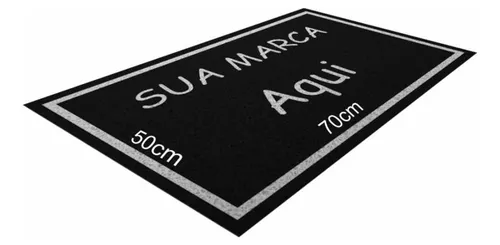 Tapete Personalizado Capacho 70x50 Com Sua Logomarca Tapete Personalizado Capacho 70x50 Com Sua Logomarca