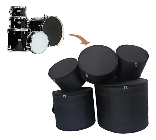 Fundas Para Batería De 5 Pzas, Acolchada, Tela Impermeable!! | Envío gratis