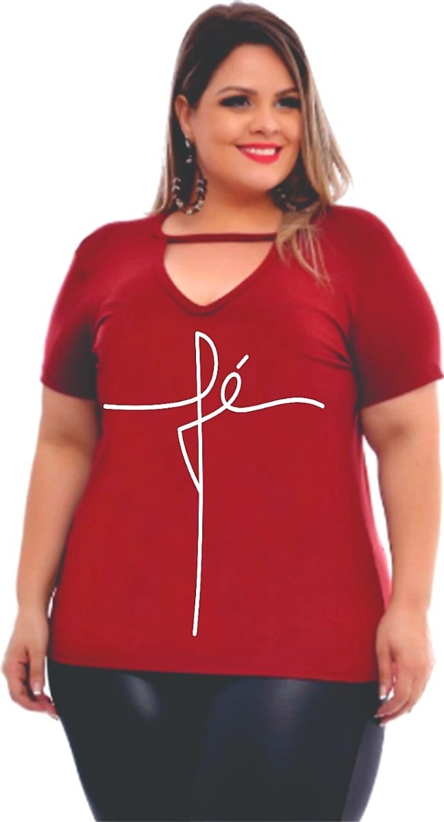 Blusa T Shirts Feminina Moda Grande Plus Size Mercado Livre