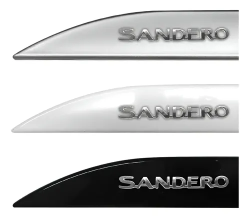 Friso Lateral Sandero 2020 2021 2022 2023 Escrita Cromada ...