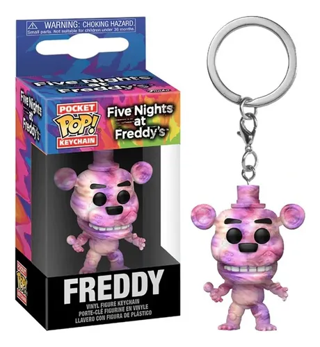 Llavero Funko Pop Tie Dye Freddy Five Nights At Freddys Fnaf Color Rosa