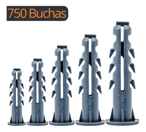 Kit Buchas 5 6 8 10 12mm Com Anel Aba Fixação Parede Varias