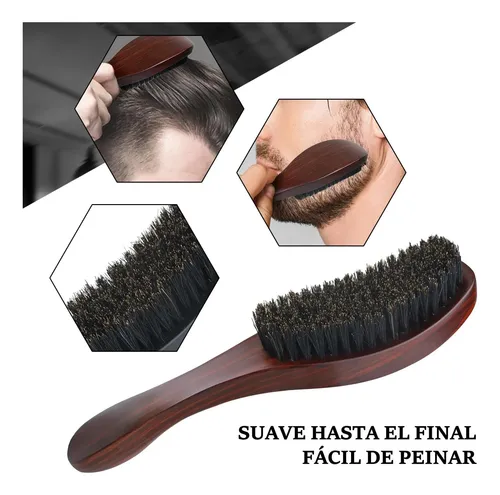 Cepillo Cabello Hombre Cerdas Jabalí Peinado | MercadoLibre