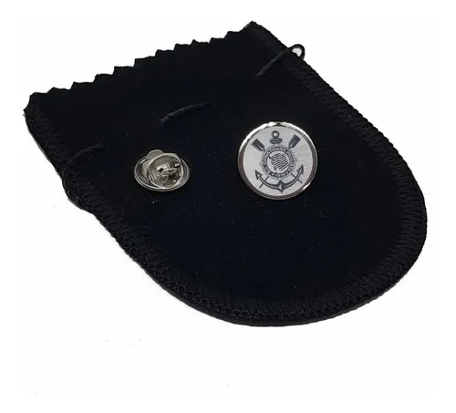 Pin Botton Em Aço Com Emblema Corinthians Timão - Licenciado ...