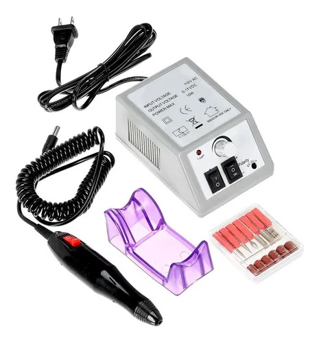Set Manicure Pedicure Taladro Pulidor Eléctrico De Uñas 10w