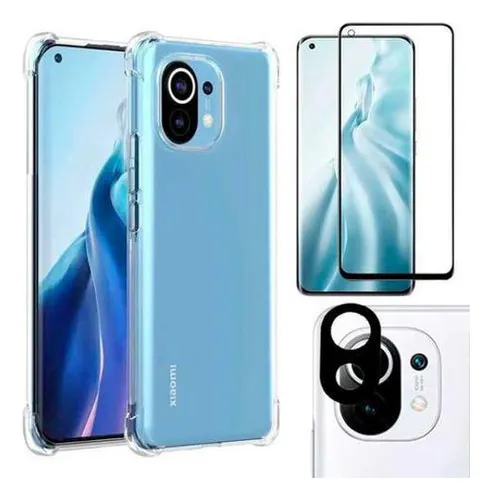 Funda Compatible Con Xiaomi Mi 11 Lite 5g Y Película Cerámica 9d
