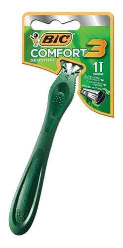 Máquina Afeitadora Bic Comfort 3 Sensitive Triple Hoja 12 Un | MercadoLibre
