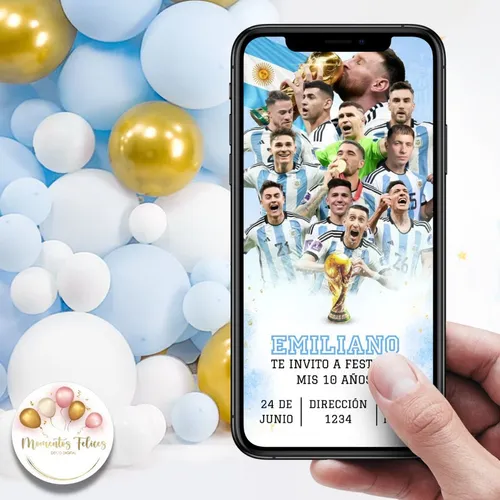 Invitación Digital Argentina Campeón Mundial en venta en Hucal La Pampa ... Invitación Digital Argentina Campeón Mundial en venta en Hucal La Pampa ...