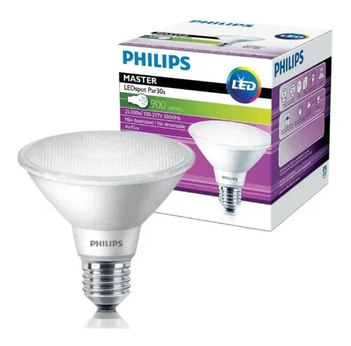 Lámpara LED Par30, 25°, 9,5 W, 900 lm, 6500 K, 100-240 V, Philips ...