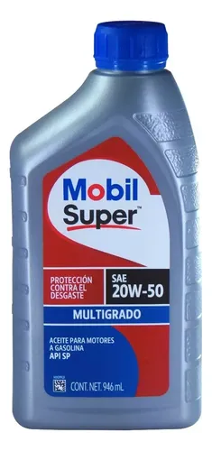 Aceite Para Motor Mobil 20w50 Multigrado 946ml | MercadoLibre
