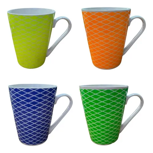 Set 50 Tazas Mug Cerámica Para Café Té Desayuno Oficina Florecente 4 ...