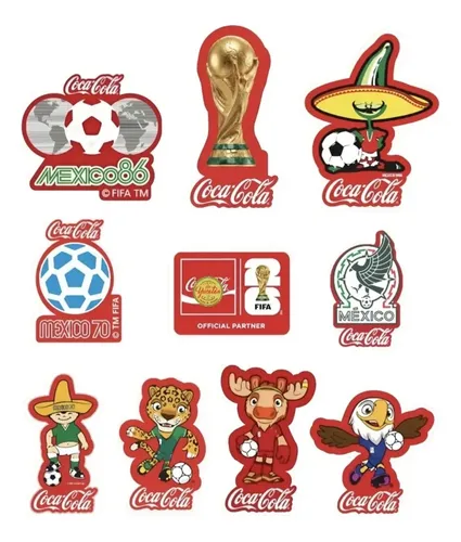 Colección Completa De Pines Coca Cola Mundial 2026 Rojo | Meses sin interés