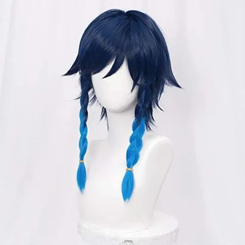 Jfzp 6.2 Peluca Azul Con Cosplay For Genshin Impact Venti | Meses sin ...