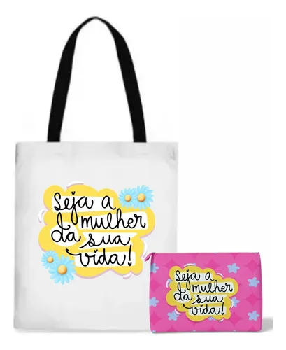 Kit Lembrancinha Dia Das Mulheres 20 Ecobag + 20 Necessaire | Frete grátis Kit Lembrancinha Dia Das Mulheres 20 Ecobag + 20 Necessaire | Frete grátis