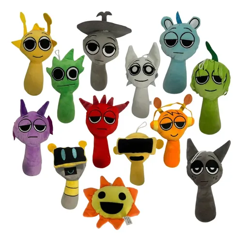 Peluche Sprunki Incredibox Roblox 20cm Varios Modelos Amarillo 2 ...