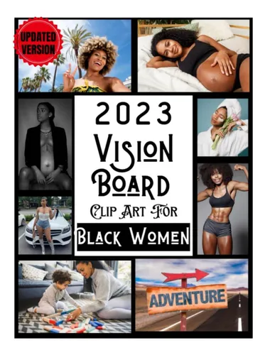 Libro 2023 Vision Board Clip Art Book For Black Women 250 Cuotas