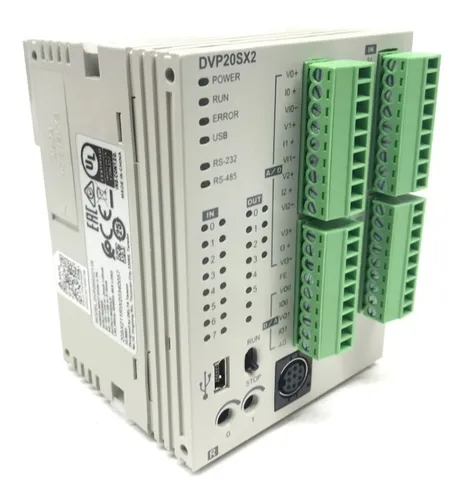 Dvp20sx211r Clp 8e/6s Digitais 4e/2s Analogicas Relé Delta | Parcelamento sem juros